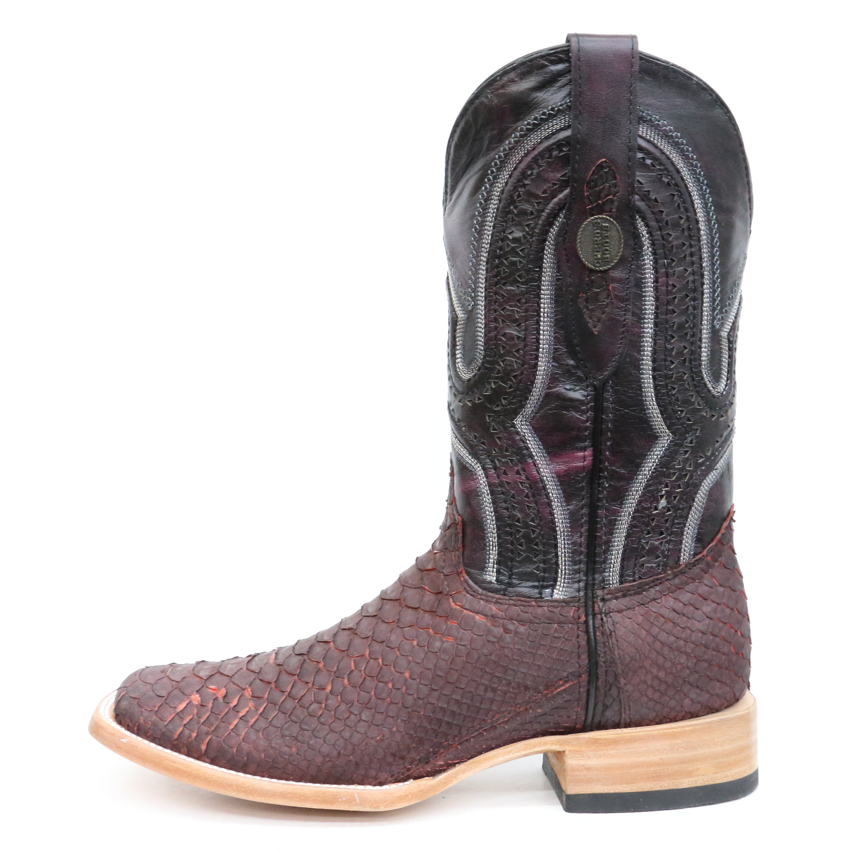 Chero's Premium Exotic Python Black Cherry – Chero's Boots