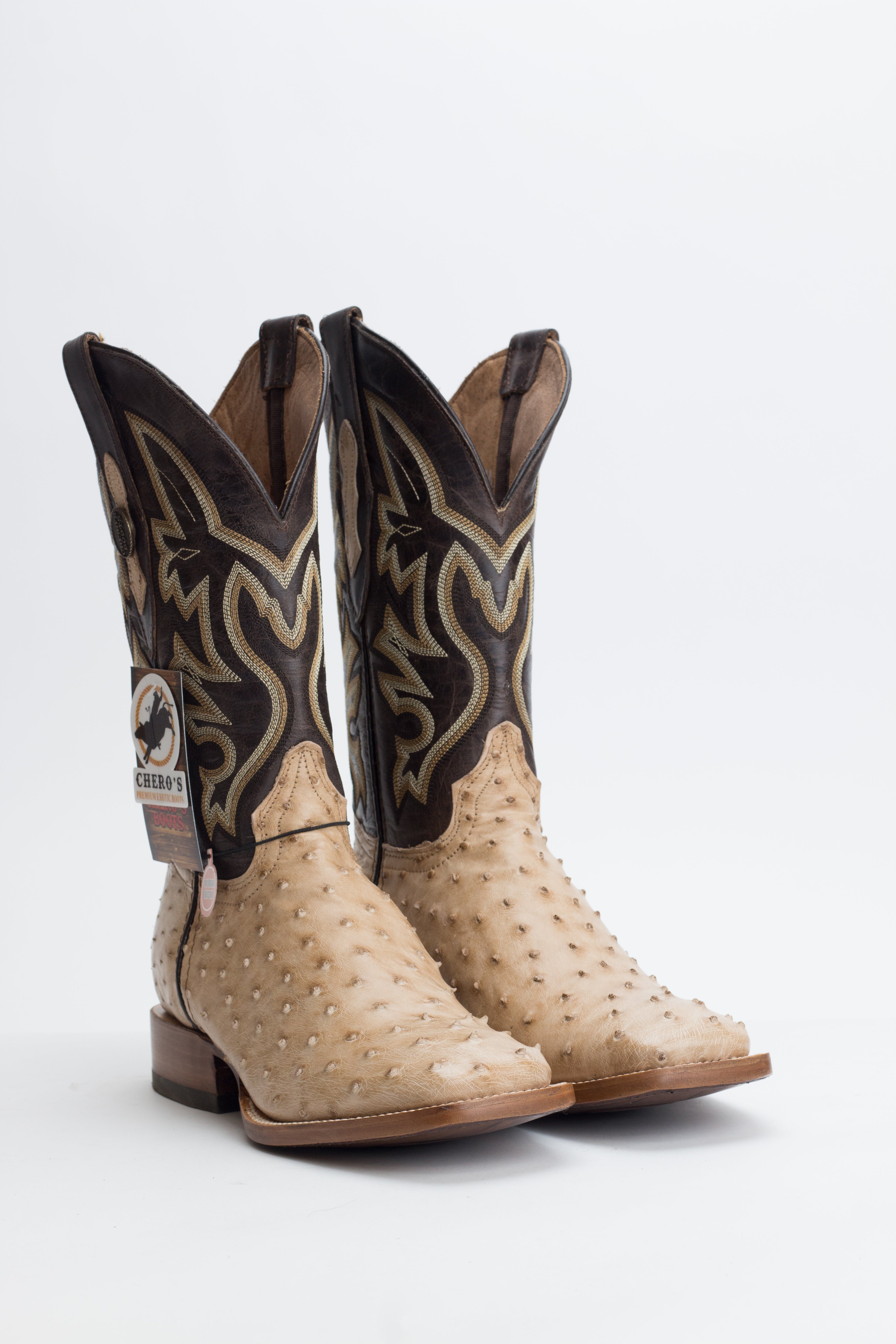 Chero's Premium Exotic Ostrich Champagne – Chero's Boots