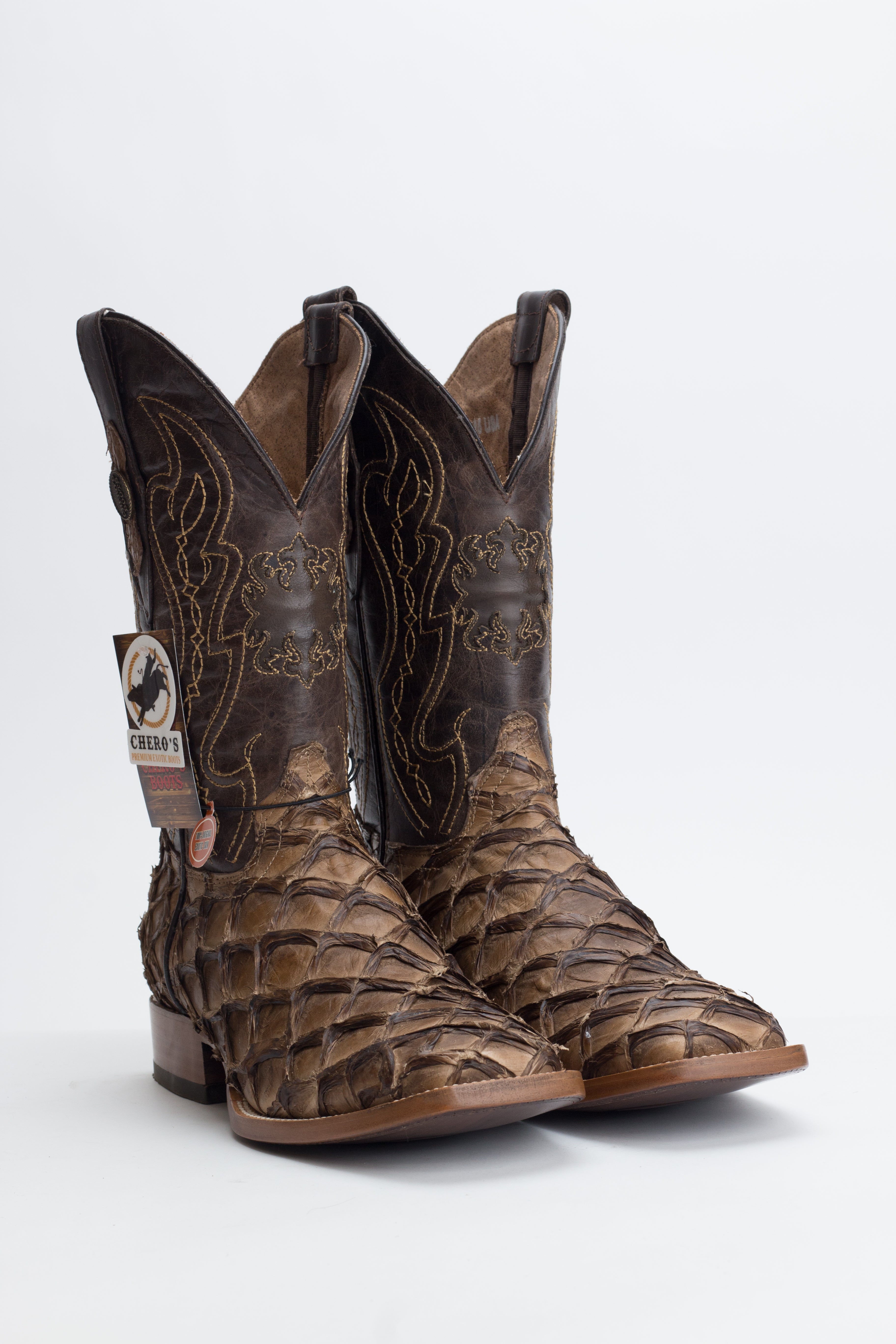 Chero's Premium Exotic Pirarucu Arapaima Bistre – Chero's Boots
